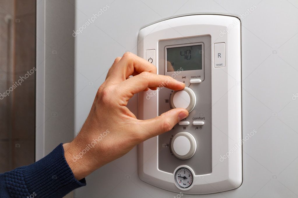 Control panel of central heating Stock Photo by ©cegli.o2.pl 123361716