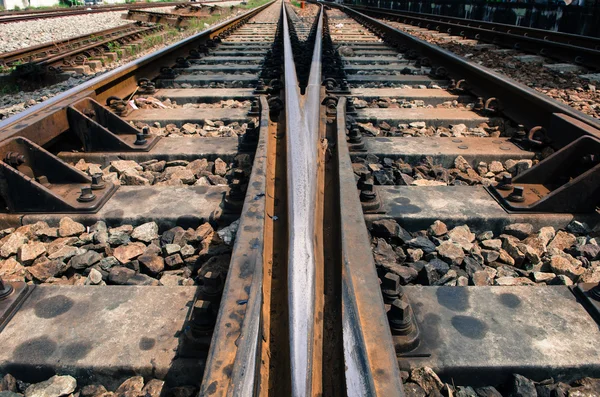 Train line crossing Stock Photo by ©mikelo001 85133948