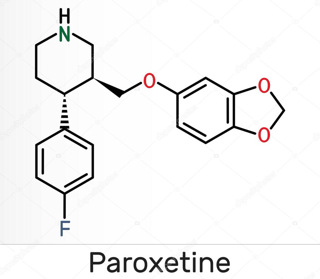 Paroxetina, antidepresivo, inhibidor selectivo de la recaptación de ...