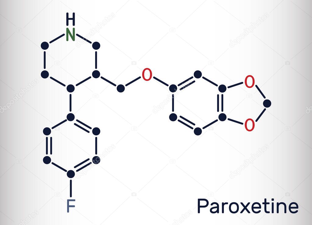 Paroxetina, antidepresivo, inhibidor selectivo de la recaptación de ...