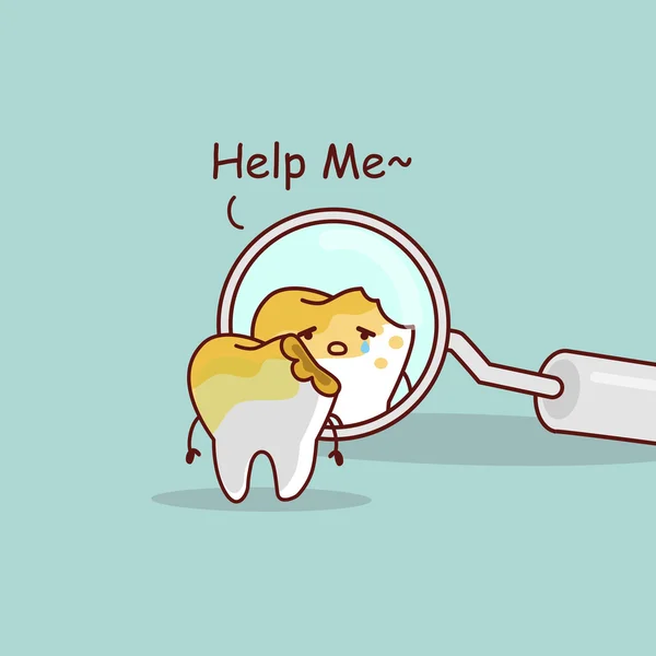 Cute cartoon tooth taking shower — Stock Vector © etoileark #103509402