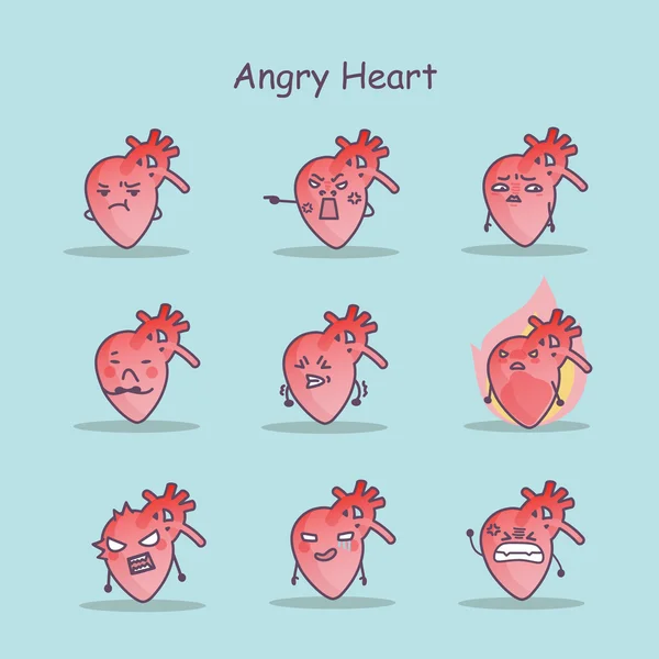 Angry heart Vector Art Stock Images | Depositphotos