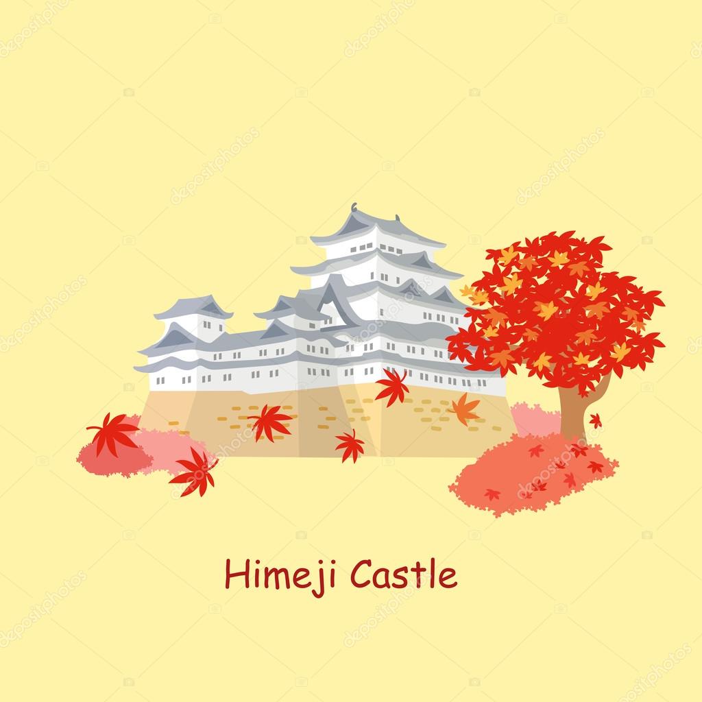 Cartoon japan himeji castle vektor av ©etoileark 118851228