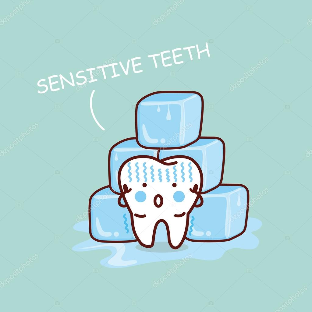 Cartoon sensititive tooth — Stock Vector © etoileark #92049660