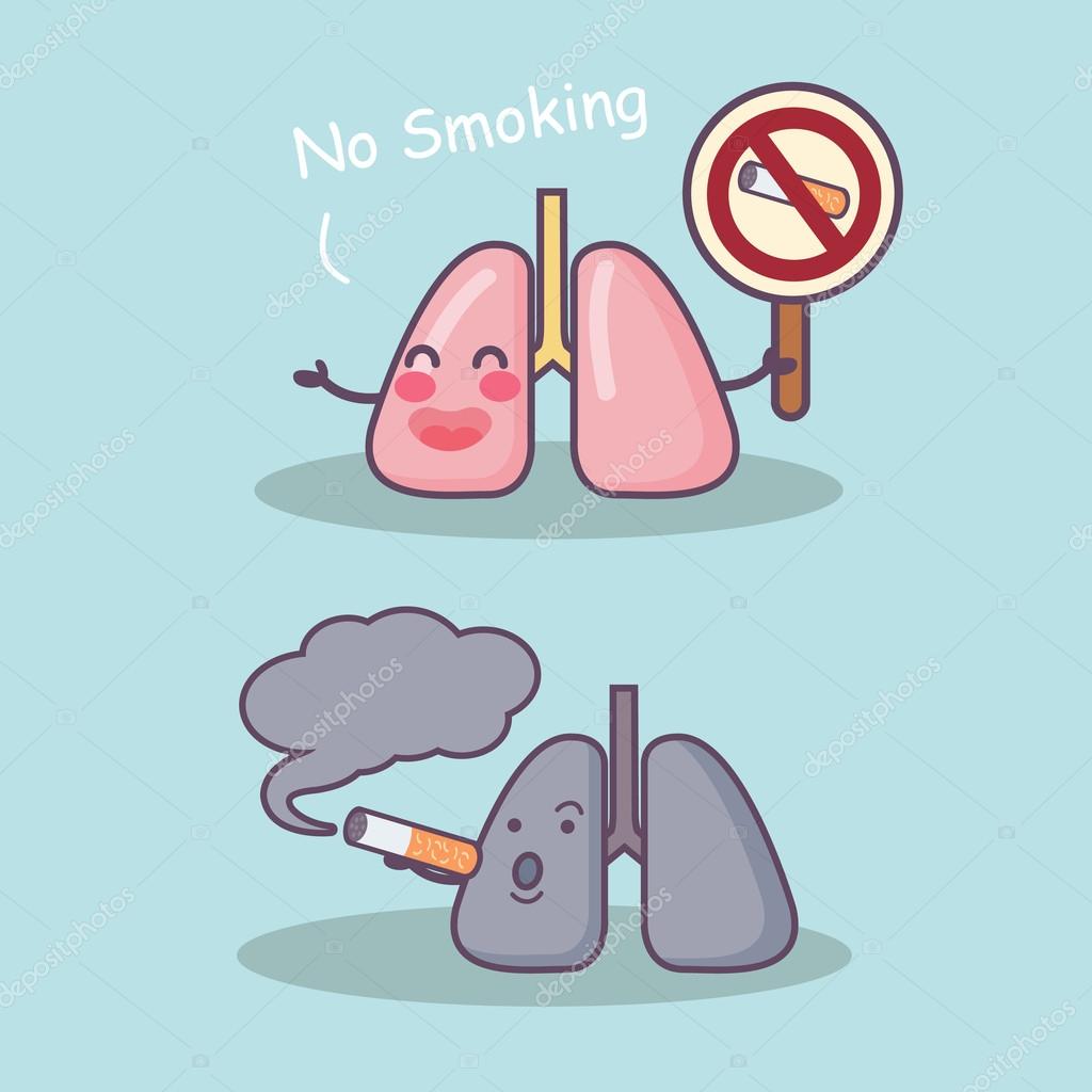 Daño al humo del pulmón Vector de stock #94434668 de ©etoileark