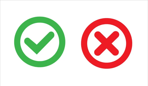 Ikon tanda cek hijau dalam lingkaran. Simbol klik dalam warna hijau ...