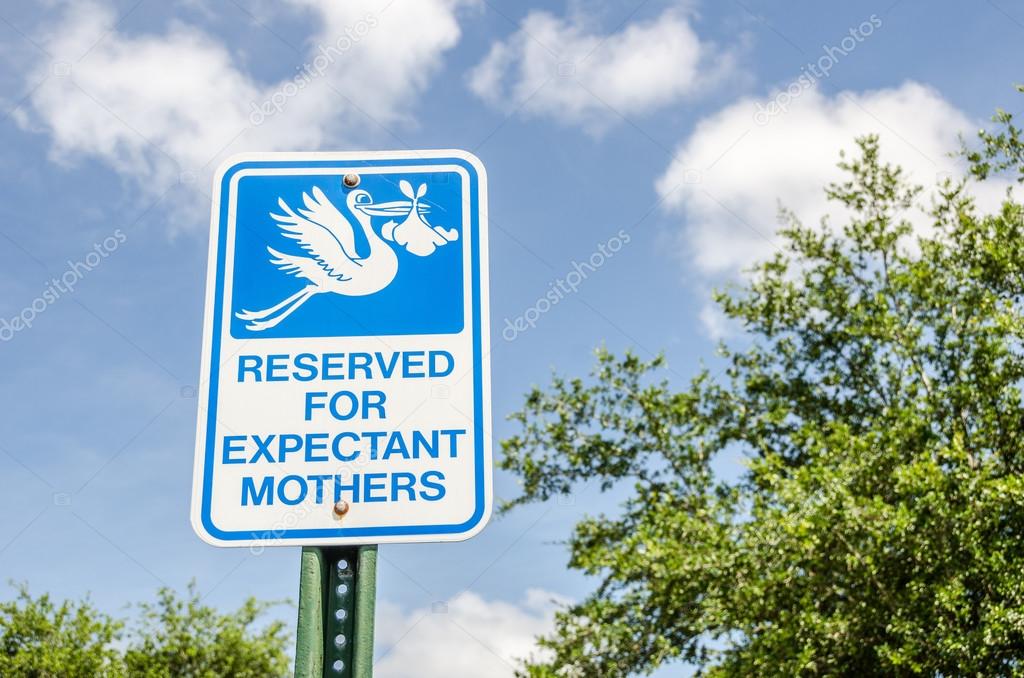 Reserved for Expectant Mothers Parking Sign — Stock Photo © mtsue ...