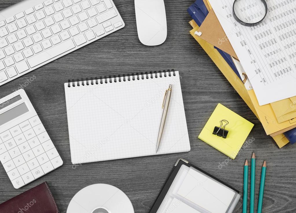 Office working desk Stock Photo by ©Goir 104197218