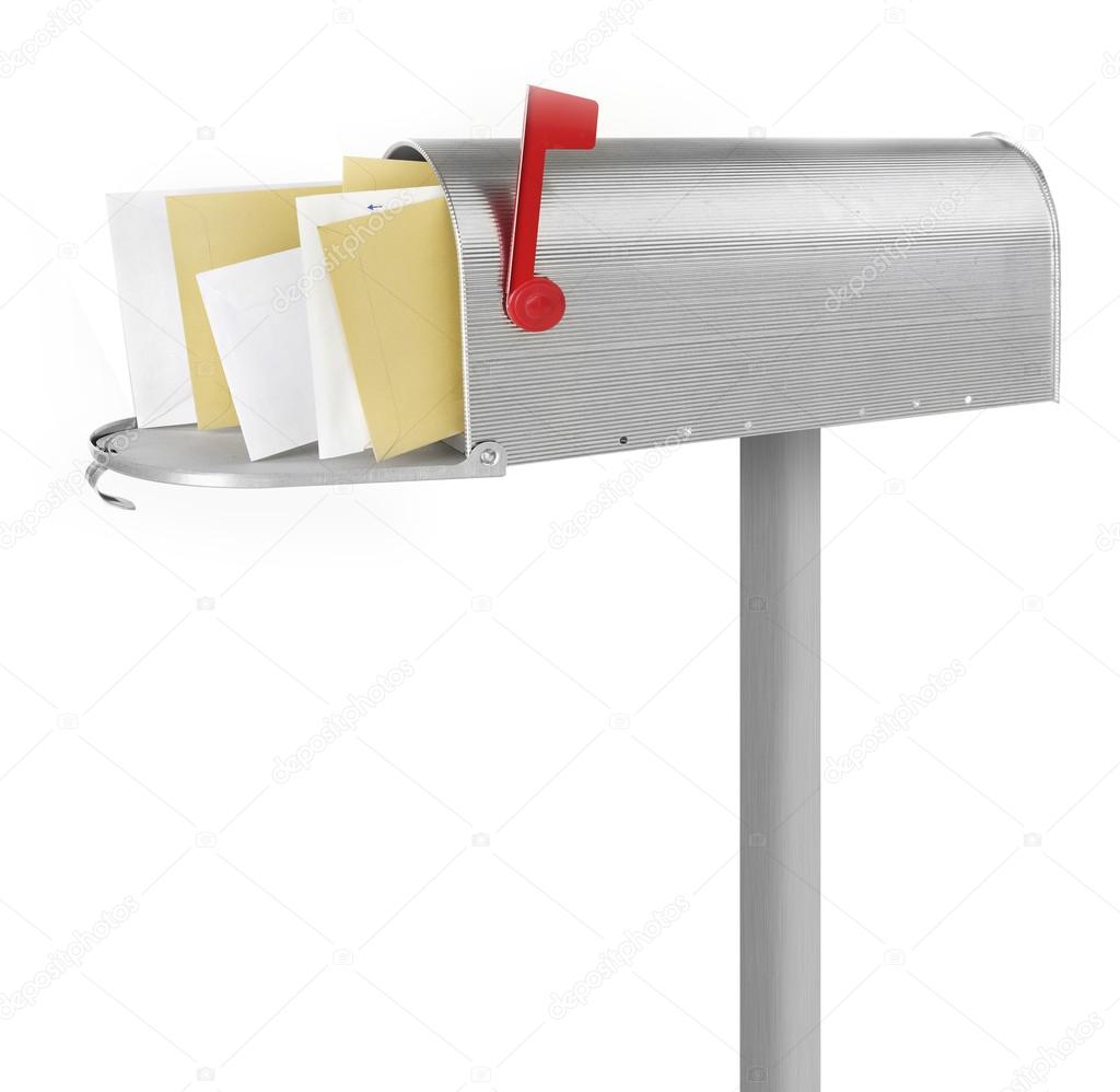 Mailbox on white — Stock Photo © Goir #106354226