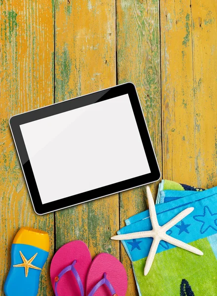 Tablet beach Stock Photos, Royalty Free Tablet beach Images | Depositphotos