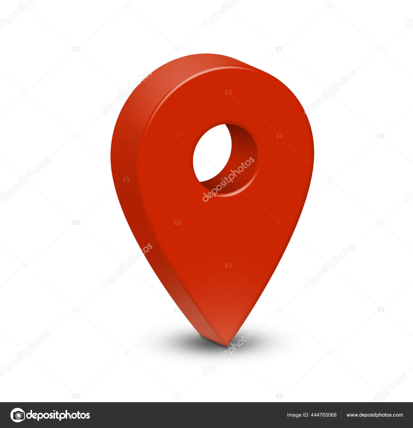 Red Pointer White Background Stock Photo by ©Goir 444765068