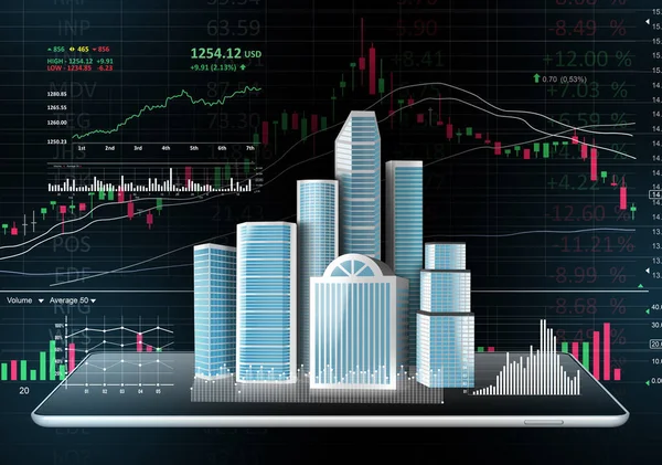 Stock market city Stock Photos, Royalty Free Stock market city Images ...