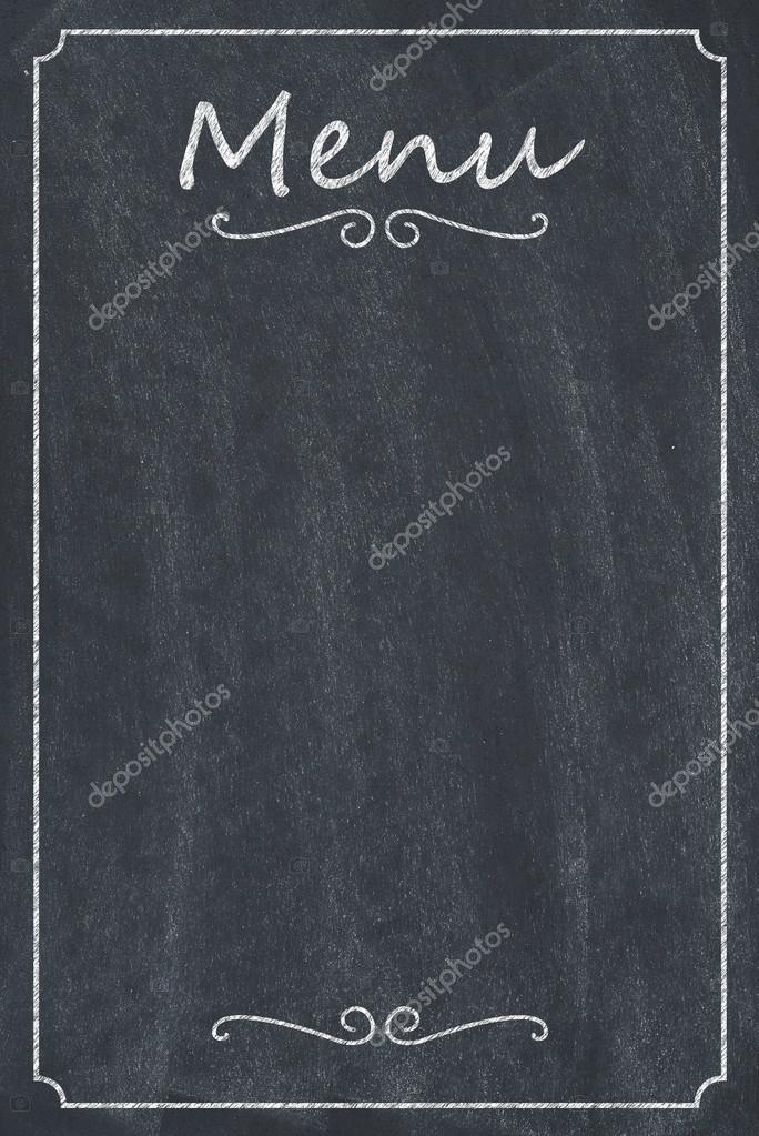 Menu on blackboard — Stock Photo © Goir #94867324