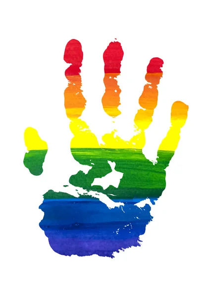 Human grunge handprint with skin texture Stock Vector Image by ...