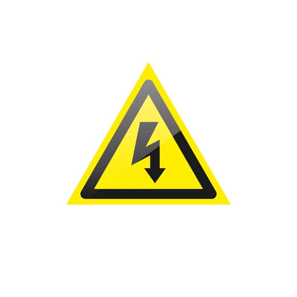 High Voltage Flat Icon Vector Sign Colorful Pictogram Isolated White ...
