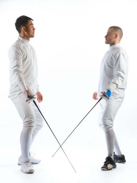 Two men fencing Stock Photos, Royalty Free Two men fencing Images ...