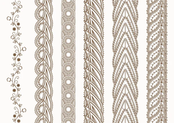 Saree Borders Designs Vector