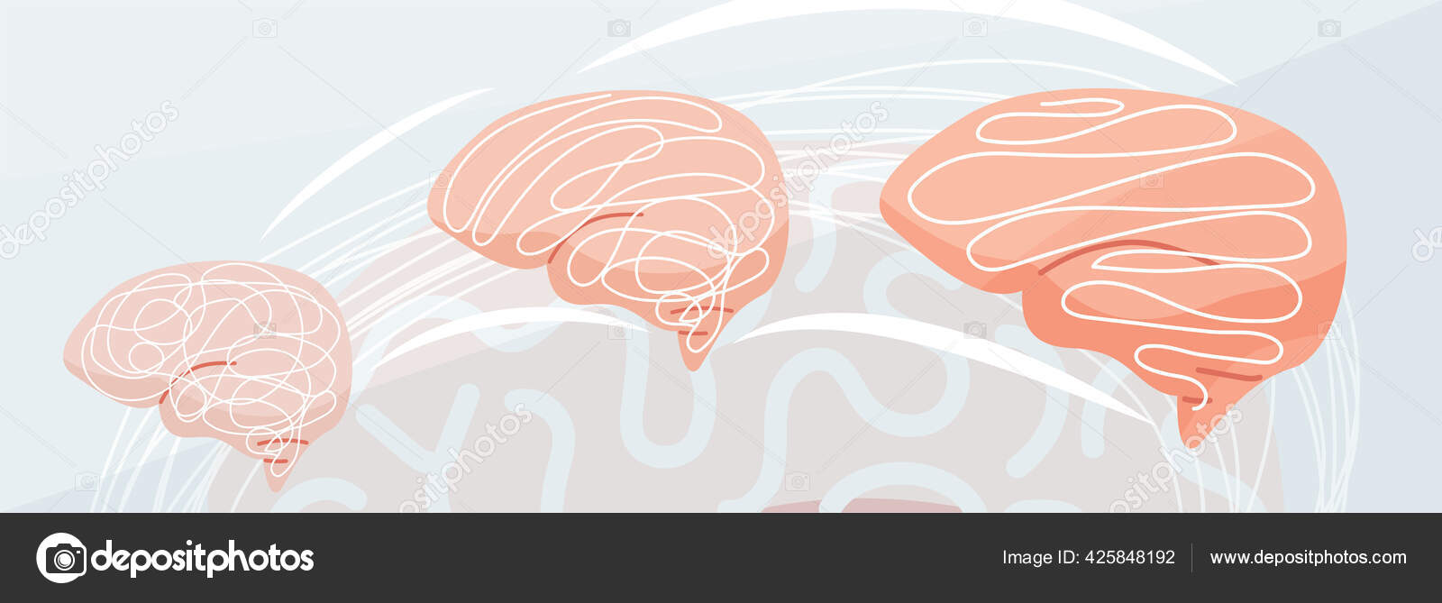 Concept understand, explanation mind background. Vector illustration of ...