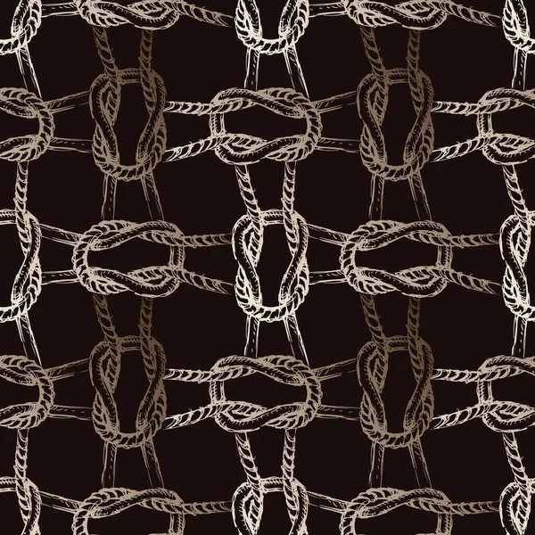 Rope seamless tied fishnet pattern Stock Vector Image by ©Greeek #101618272