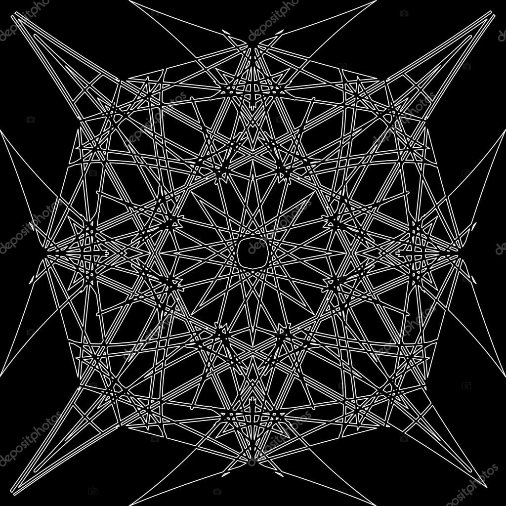 Vector mathematical pattern. The complex geometric pattern. Seamless ...