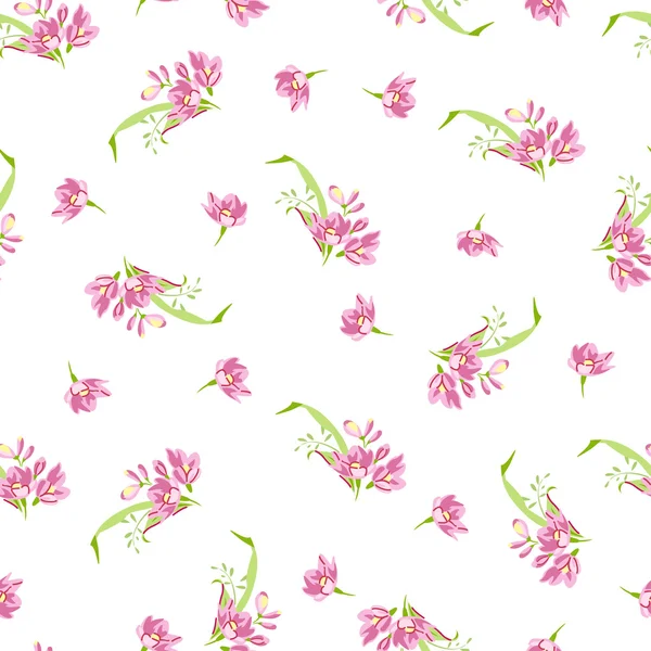 Pattern with pink little flowers Stock Vector Image by ©LoveLava #91193966