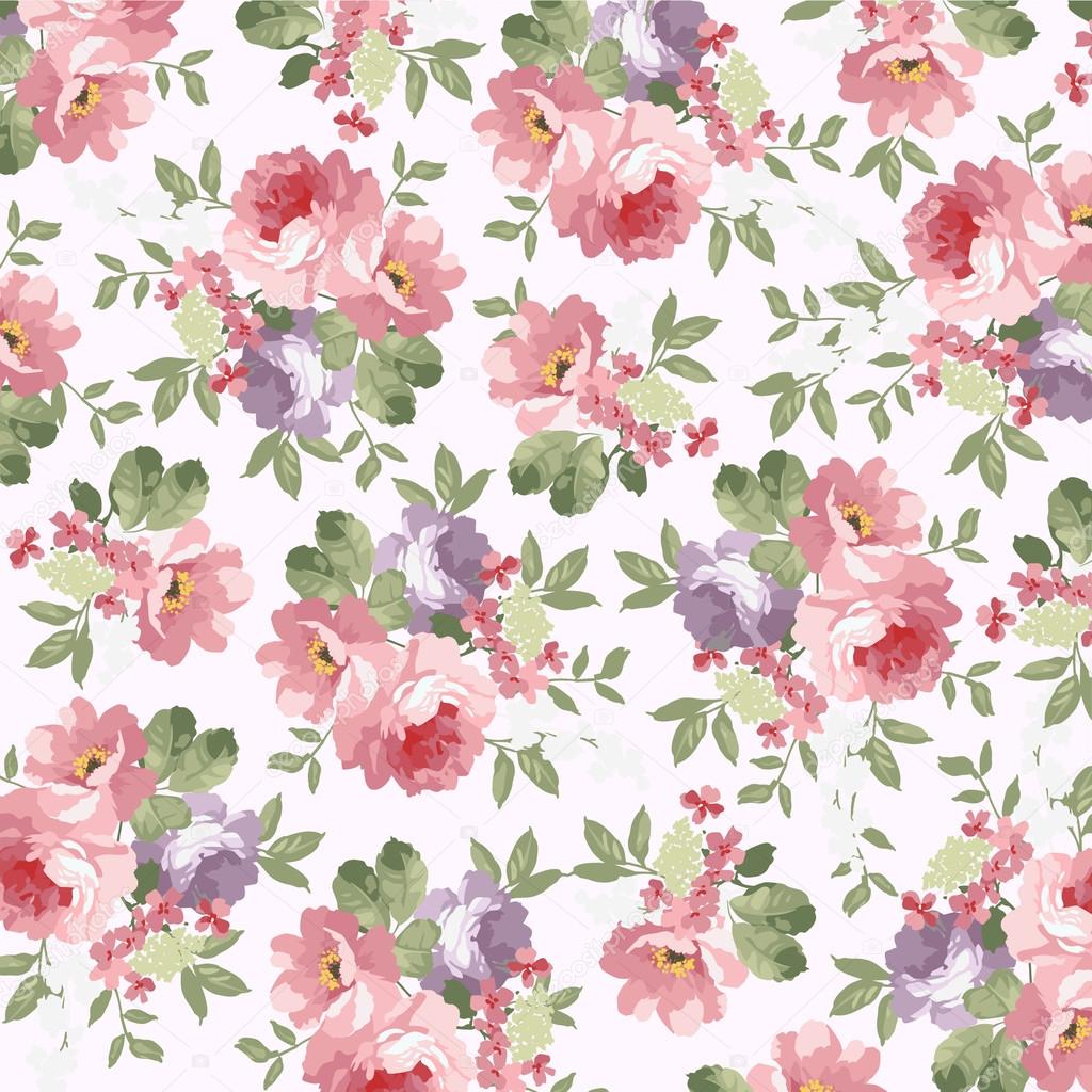 Beautiful floral seamless pattern — Stock Vector © LoveLava #91203144