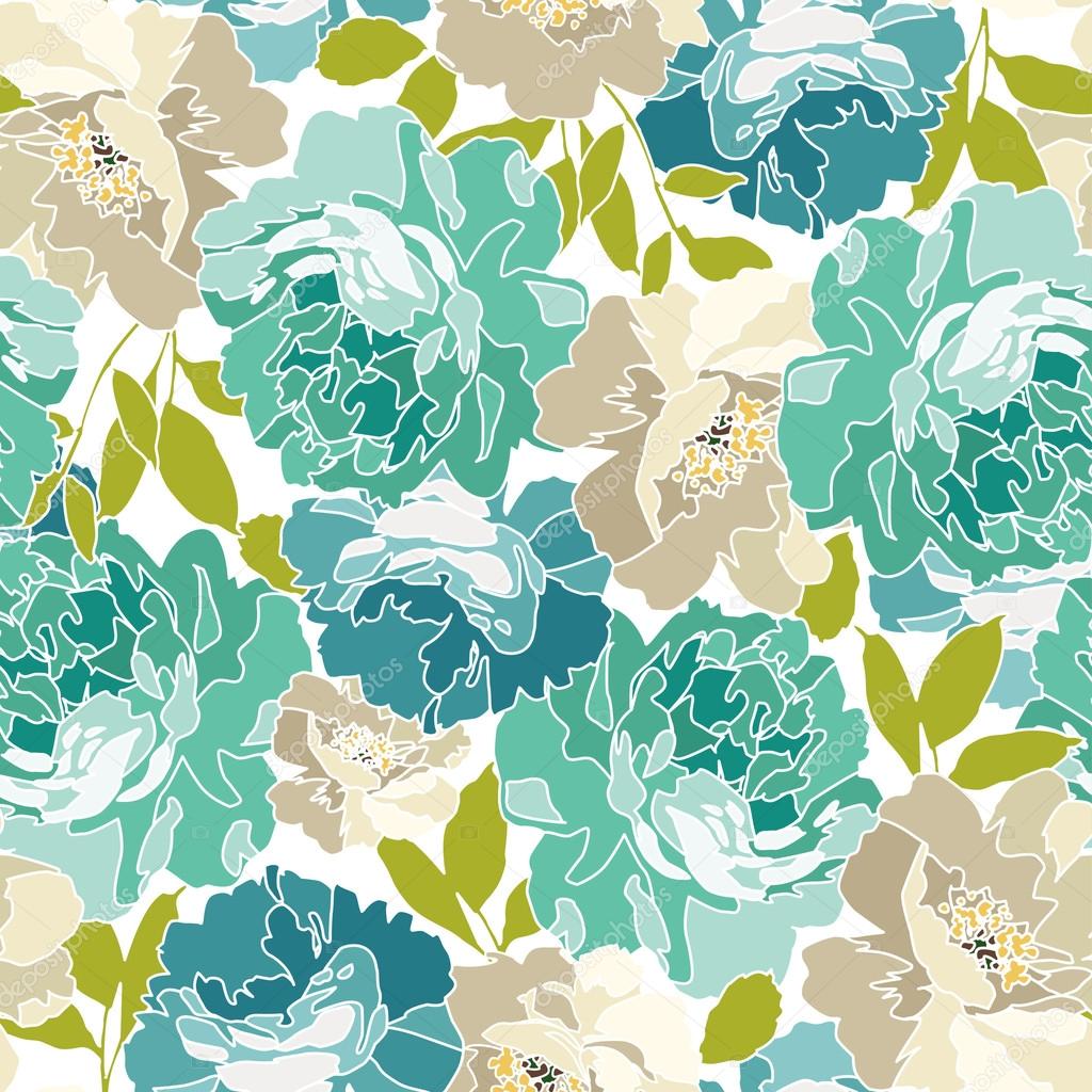 Beautiful floral seamless pattern. — Stock Vector © LoveLava #91203276