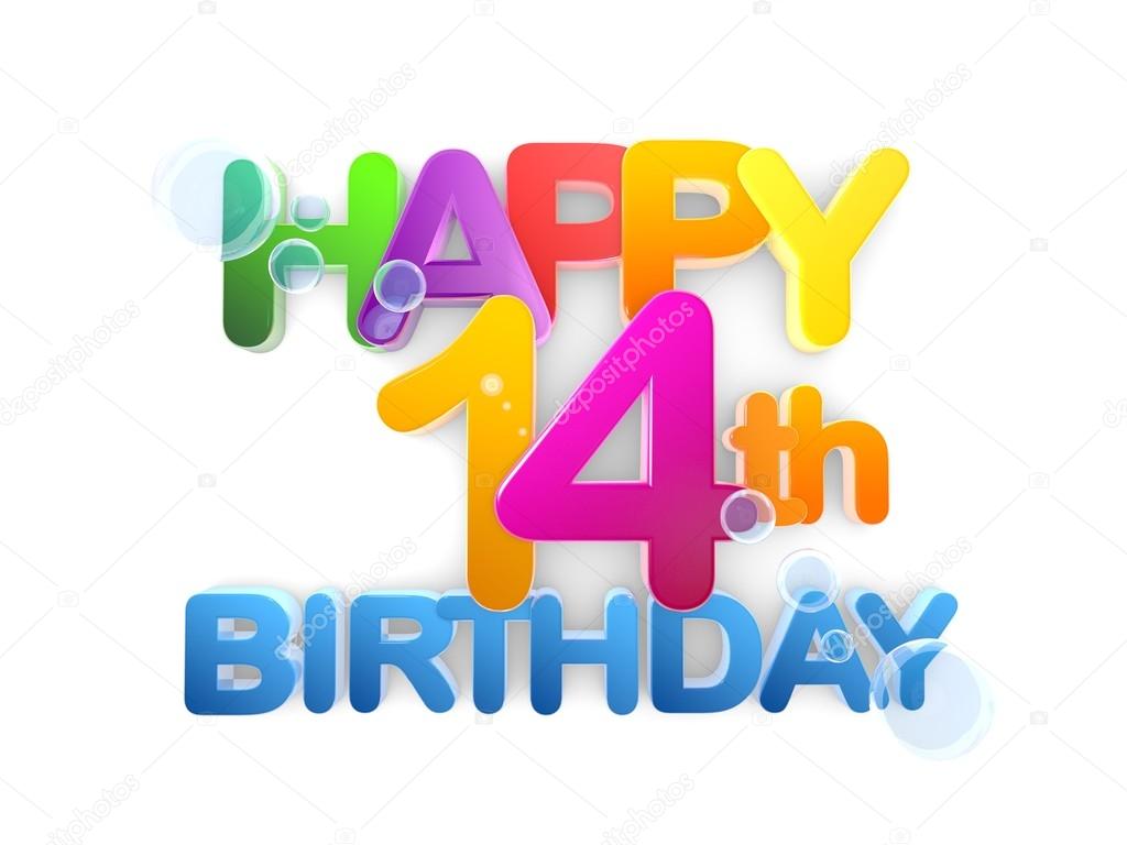 Happy 14th Birthday Title, light Stock Photo by ©mail.hebstreit.com ...