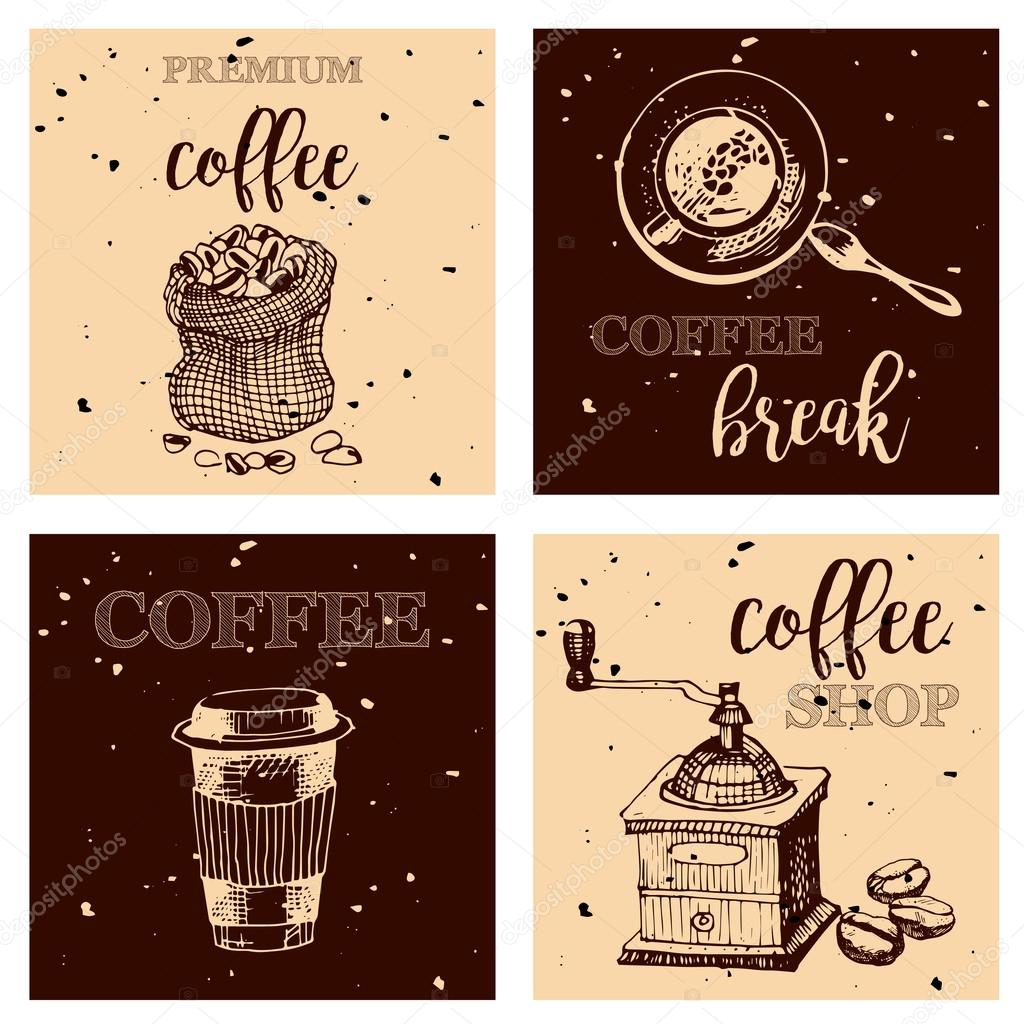 Vintage Graphic Design Coffee