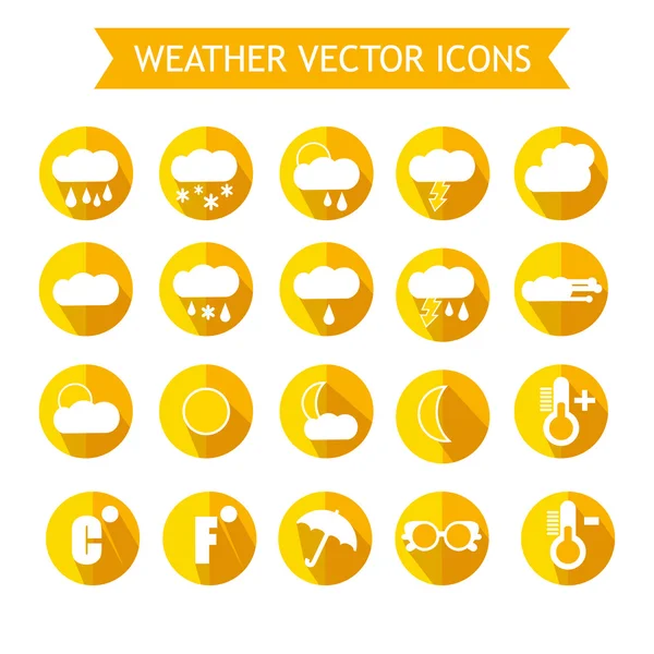 Weather forecast colorful vector buttons set — Stock Vector © RedKoala ...