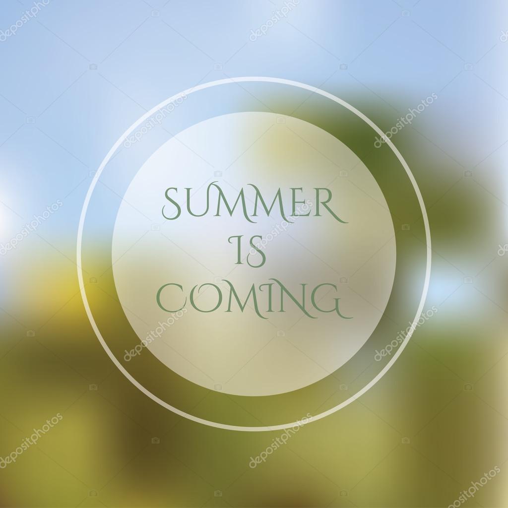 Blured vector background illustration with modern circle frame and ...