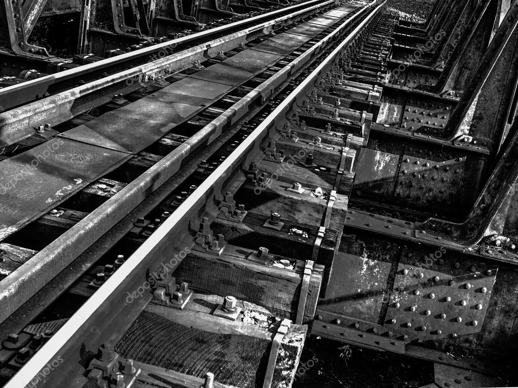 Modern railway track — Stock Photo © SerbBgd #91023842