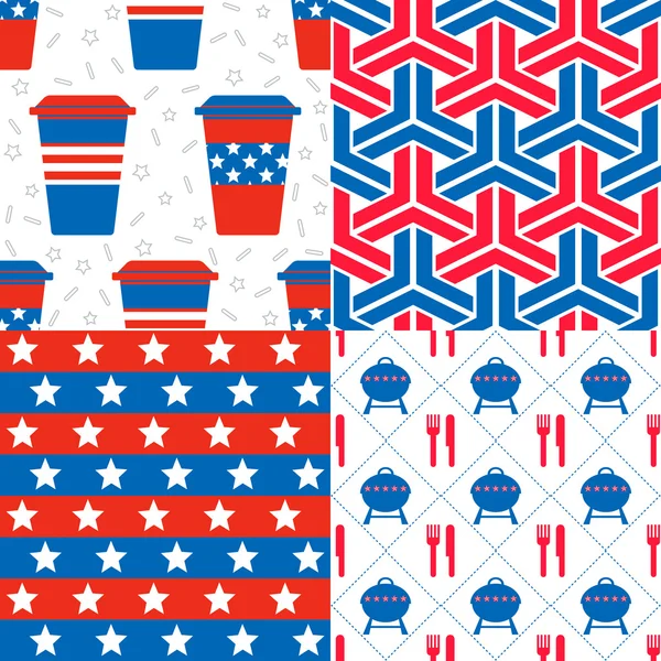 Set of USA Patterns Stock Vector Image by ©LuOtero #113523208