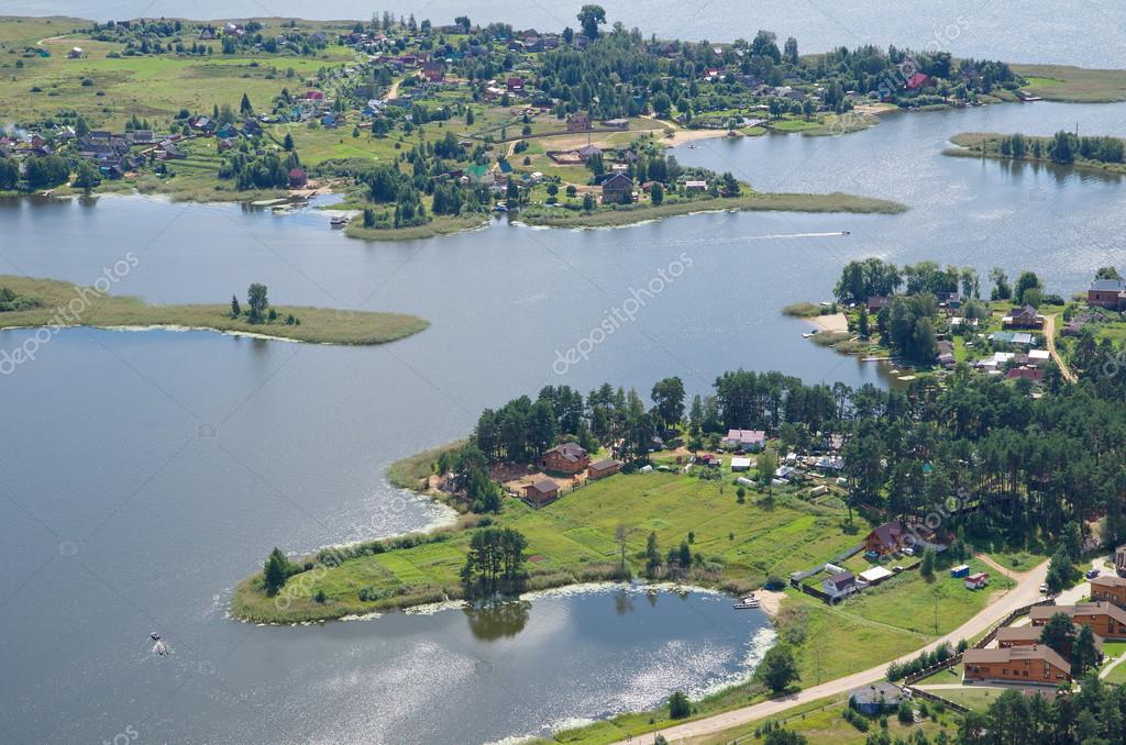 The lake Seliger and Islands, Tver region, Russia — Stock Photo ...