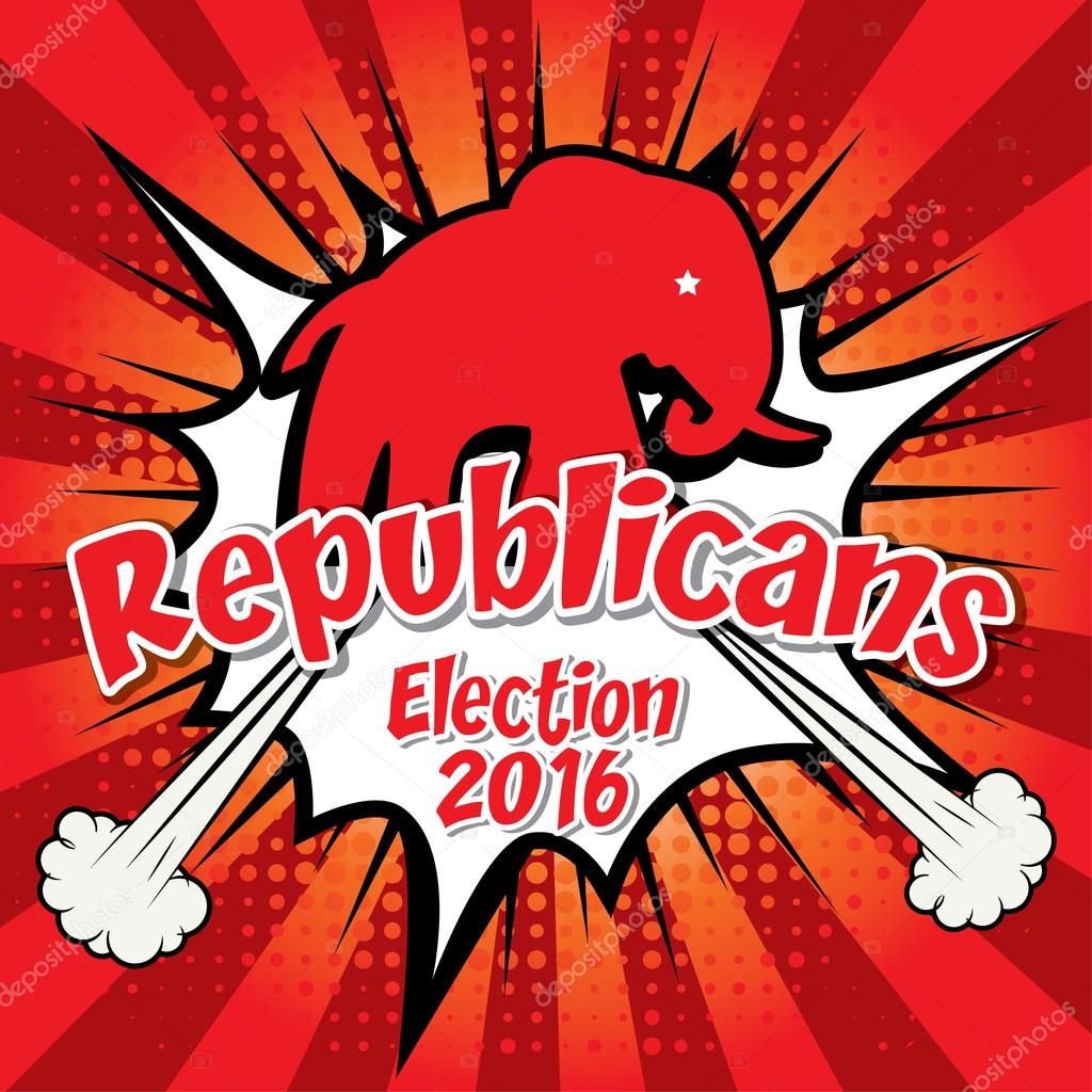 Pop Art American Republicans Elephant Stock Vector Image by ©Gal_Amar ...