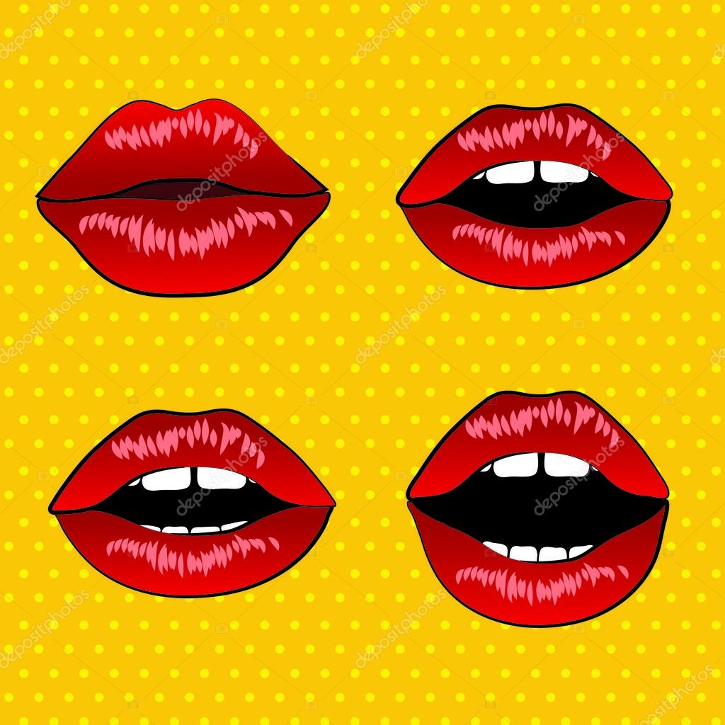 Red Lips Pop Art
