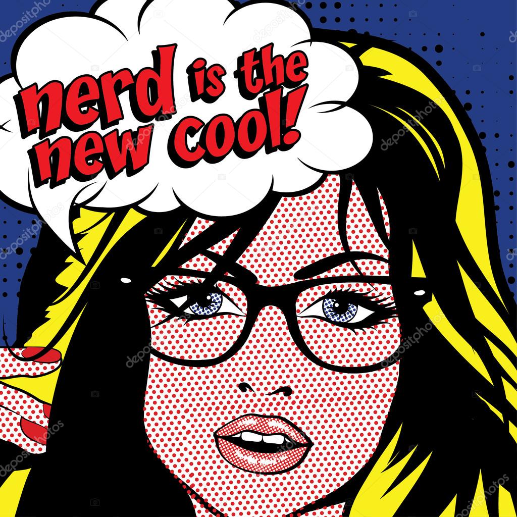 Nerd Is The New Cool — Stock Vector © Galamar 92648390
