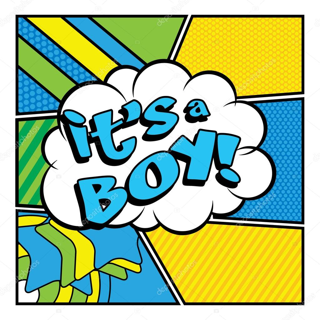 Pop Art - "Its A Boy!" Stock Vector Image by ©Gal_Amar #92670176