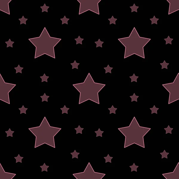 Black Background With Pink Stars