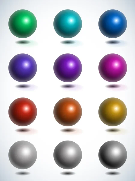 Bolas de colores imágenes de stock de arte vectorial | Depositphotos