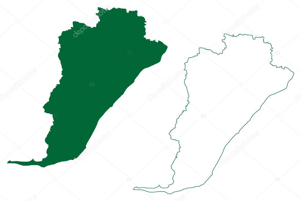 Rohtas district (Bihar State, Patna division, Republic of India) mapa ...