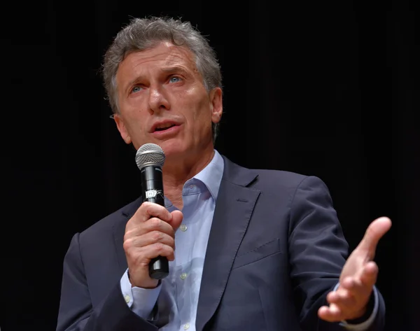 Mauricio Macri speaks during a press conference - Stock Image - Everypixel