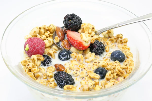 Puffed wheat breakfast serial with mixed berry Stock Photo by ©oqba ...