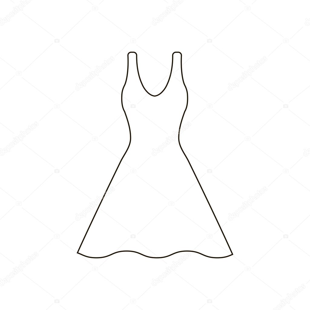 Dress vector illustration — Stock Vector © parkheta.gmail.com #108243384