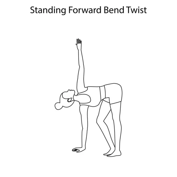 110 Standing forward bend pose Vector Images - Free & Royalty-free ...