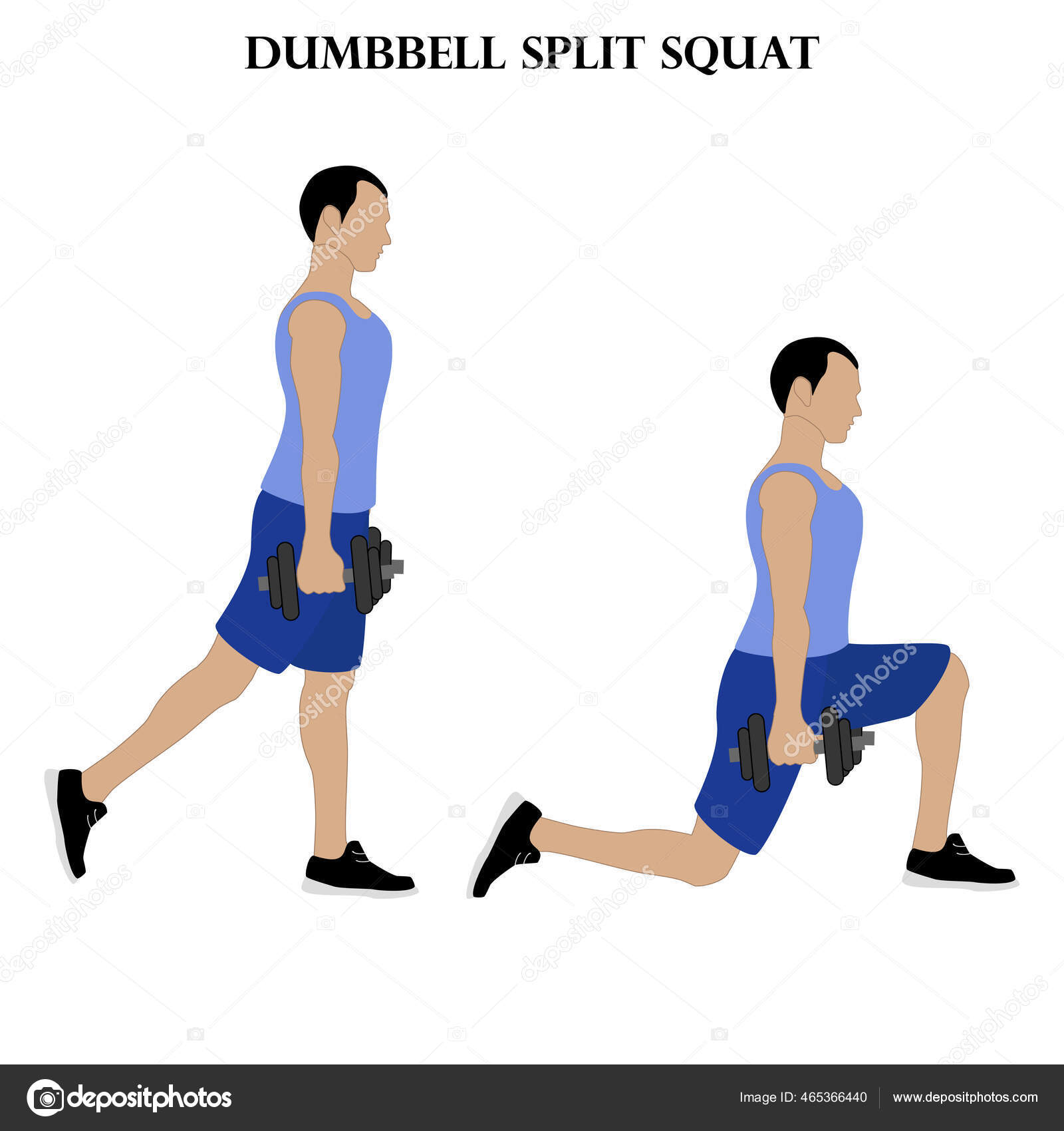 Ejercicio De Sentadillas Divididas