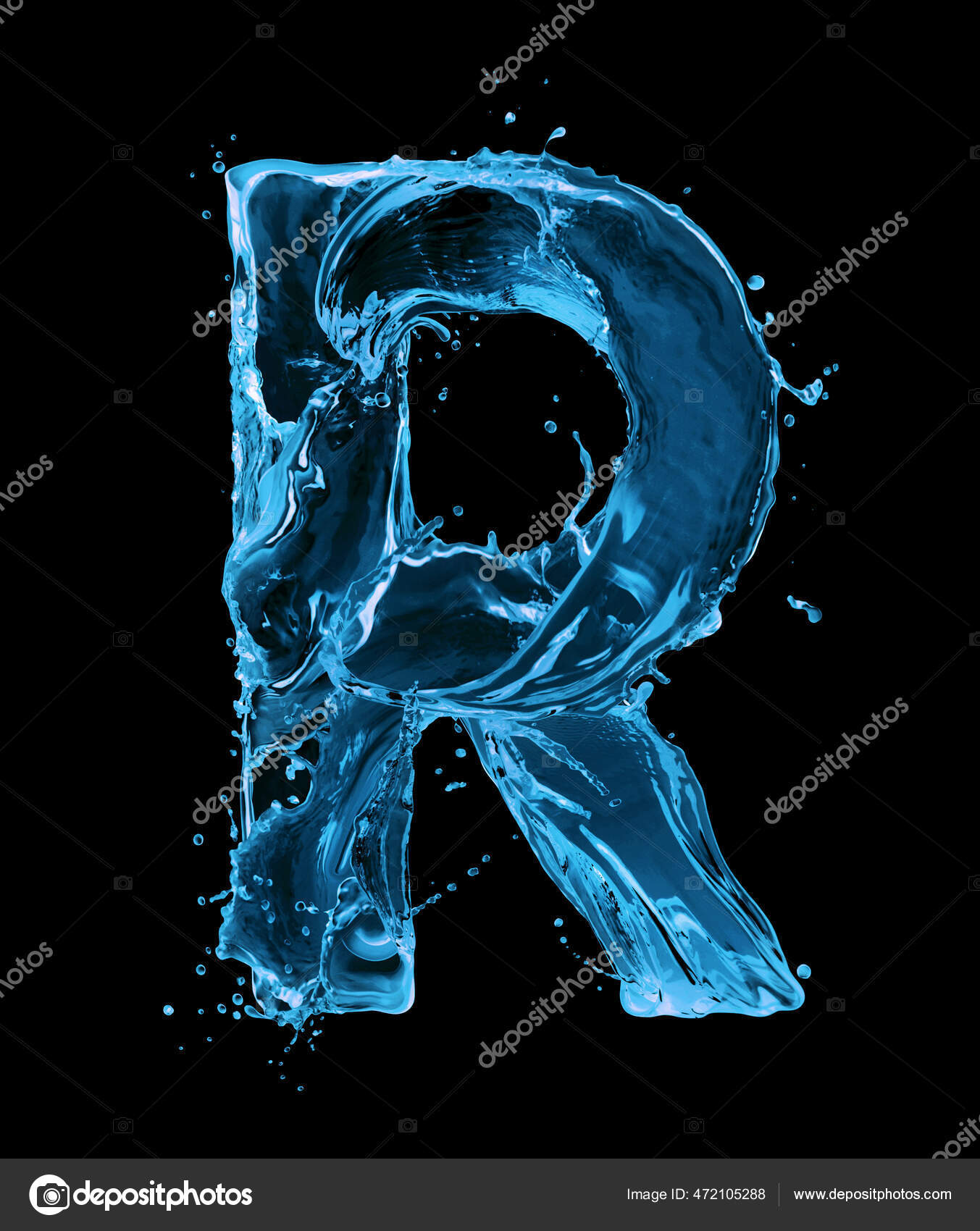 The Letter R In Water
