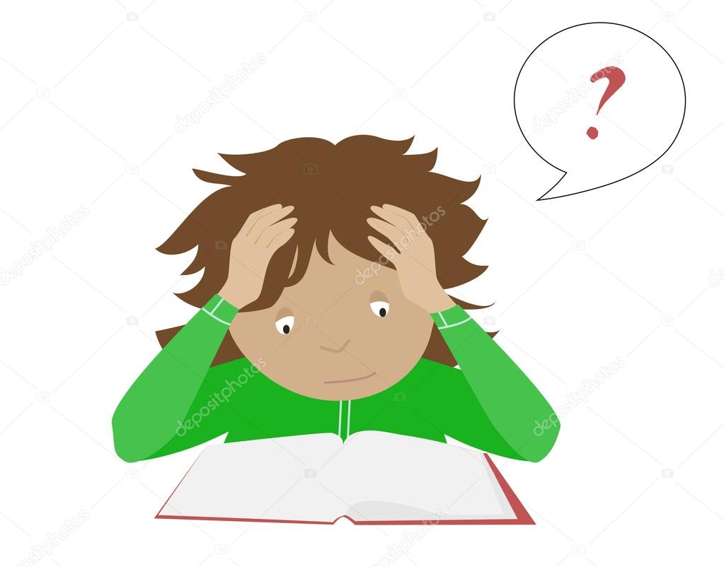 Menina Estudando Animado