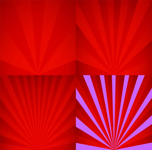 Red and violet retro background. Vintage rays pattern. Stock Vector ...