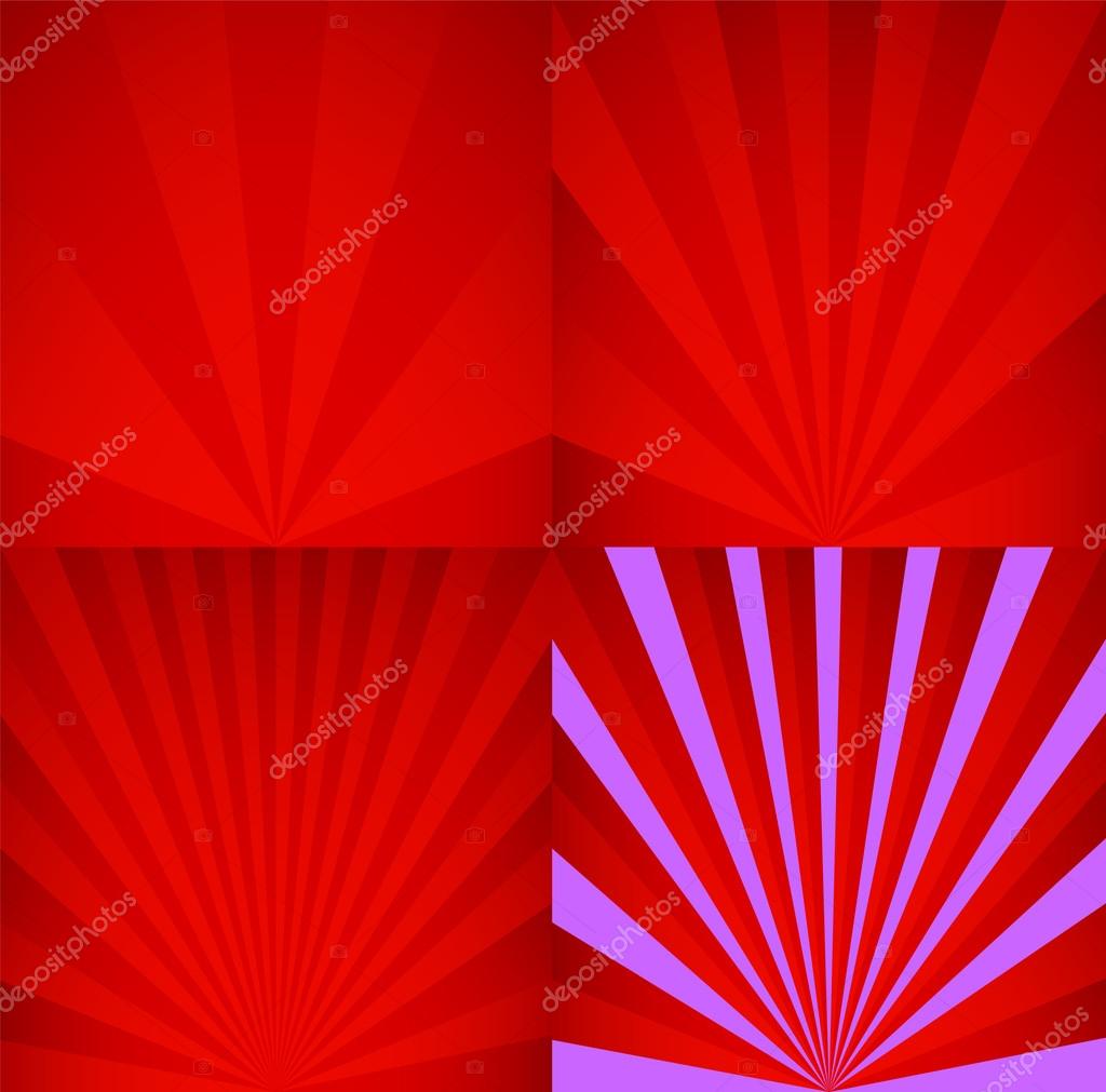Retro backgrounds set. Vintage rays patterns. Stock Vector by ...